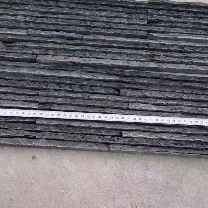 Natural Split Black Basalt Granite Wall Stone, Used for External Wall ...