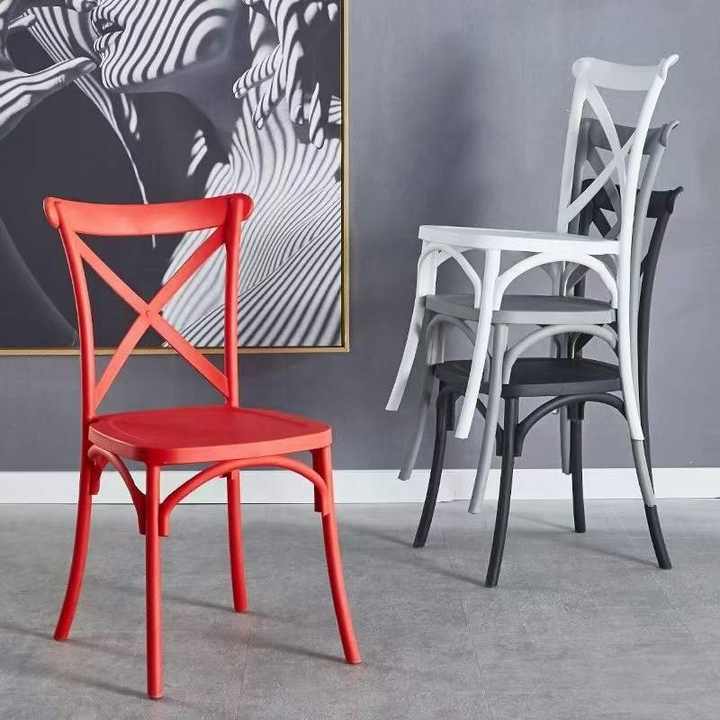 Plastic Cross Back Chairs - Stylish & Durable Dining Solutions