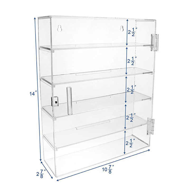 Secure and Stylish - Acrylic Display Cabinet with Lock