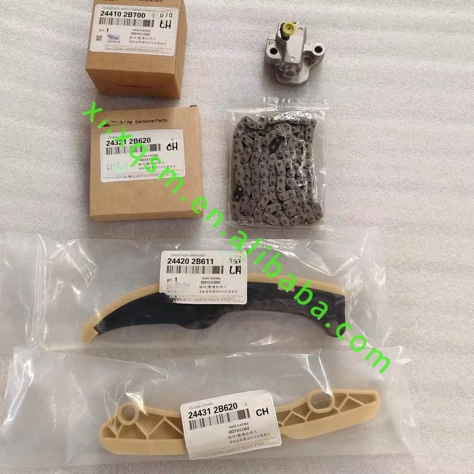 4PC Timing Chain Kit for 1.6L Turbo 24410 2B700 24420 2B620 24431 2B620 ...