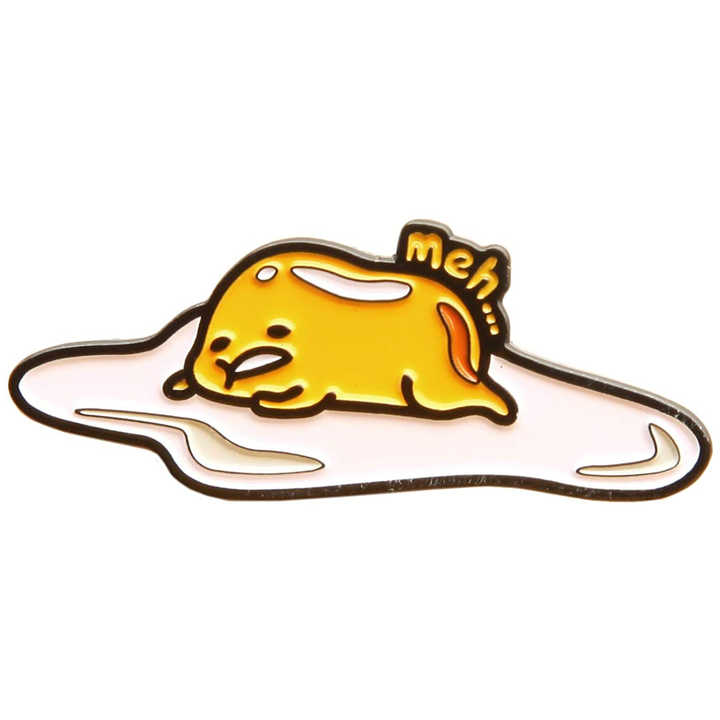 Soft Enamel Gudetama Meh Pin - Buy Gudetama Meh Pin Product on Alibaba.com