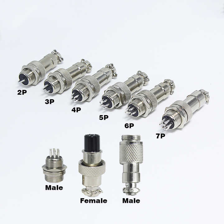 Female GX16 GX16-3 GX16-5 GX16-7 2P 3P 4P 5P 9P 10Pin Bulkhead Aviation ...