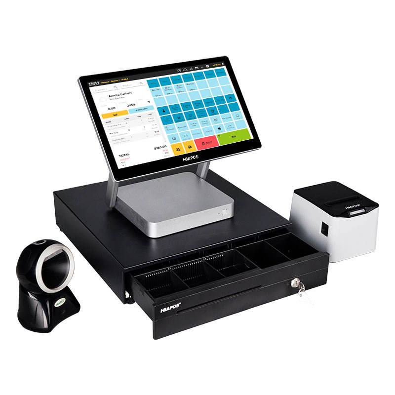 HBA-L1 15.6 Inch Wins 11 Restaurant Desktop Touch Screen Cash Register ...