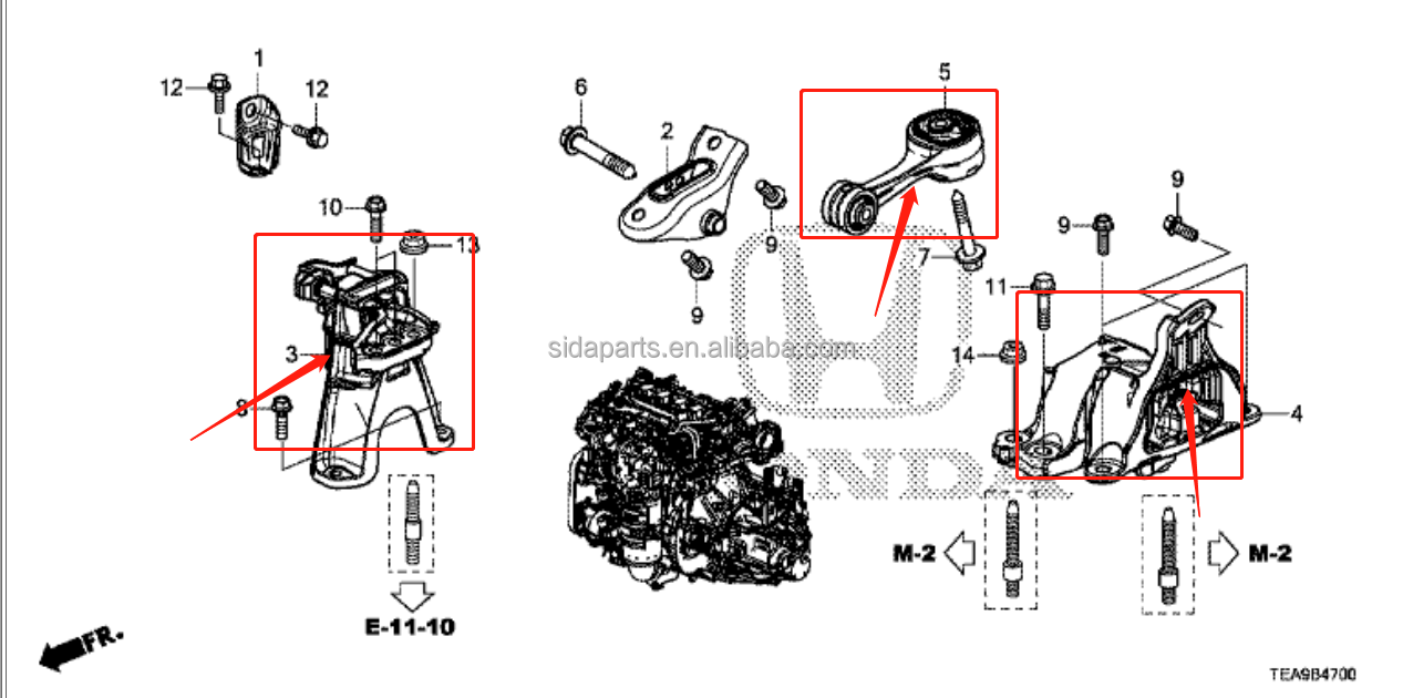 FORSIDA For CIVIC FC1 2016-2017 OEM 50890-TBA-A81 50850-TBA 50820-TBC ...
