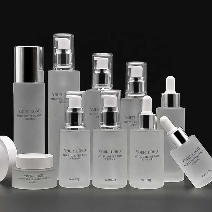 Luxury Frosted Glass Skincare Packaging - 30ml to 120ml