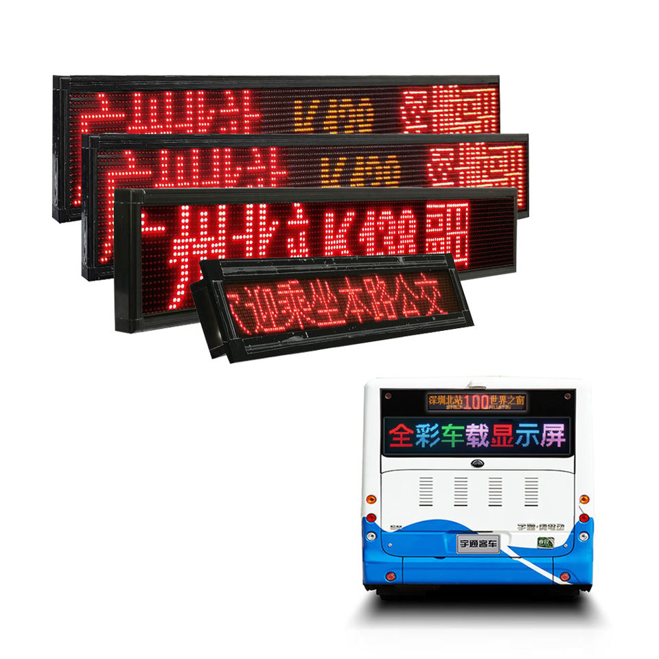 BUS LED DISPLAY Vehicle-Mounted LED Route Display for Buses Digital ...