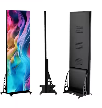 Vertical LED Display Screen High Brightness Floor Standing Digital ...