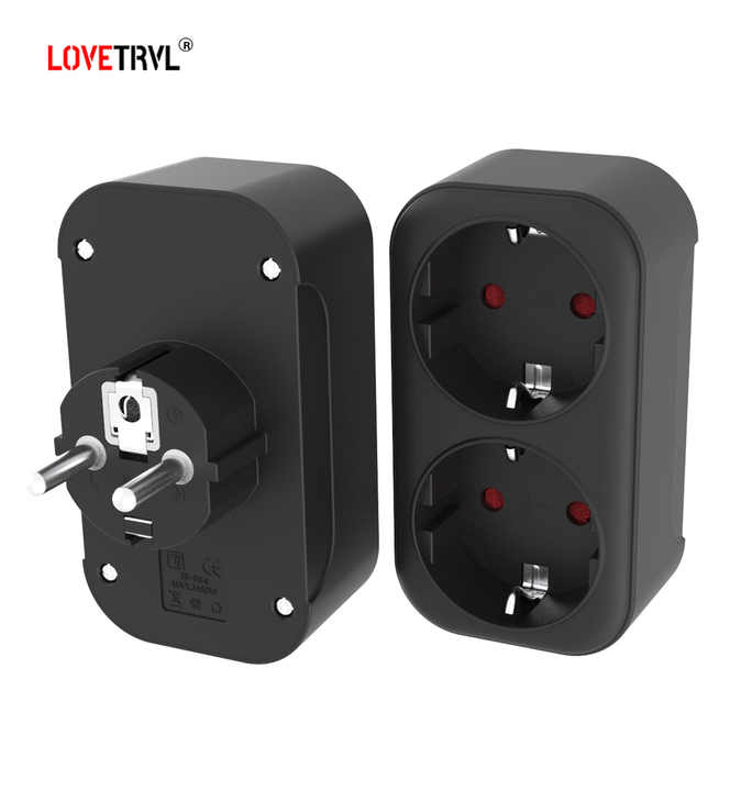 European/German style conversion plug socket European standard/German ...