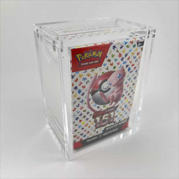 Pokemon 151 Booster Bundle Box - Acrylic Cards Pack Display Case