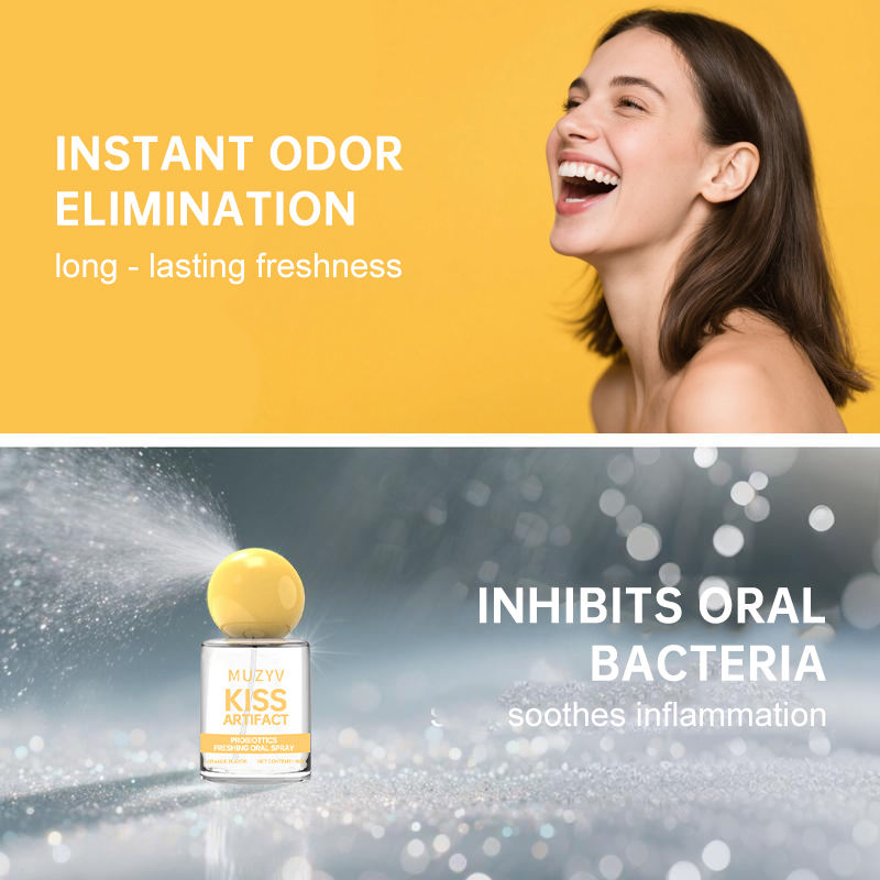 OEM Custom Orange Probiotic Oral Spray for Long-Lasting Fresh Breath ...