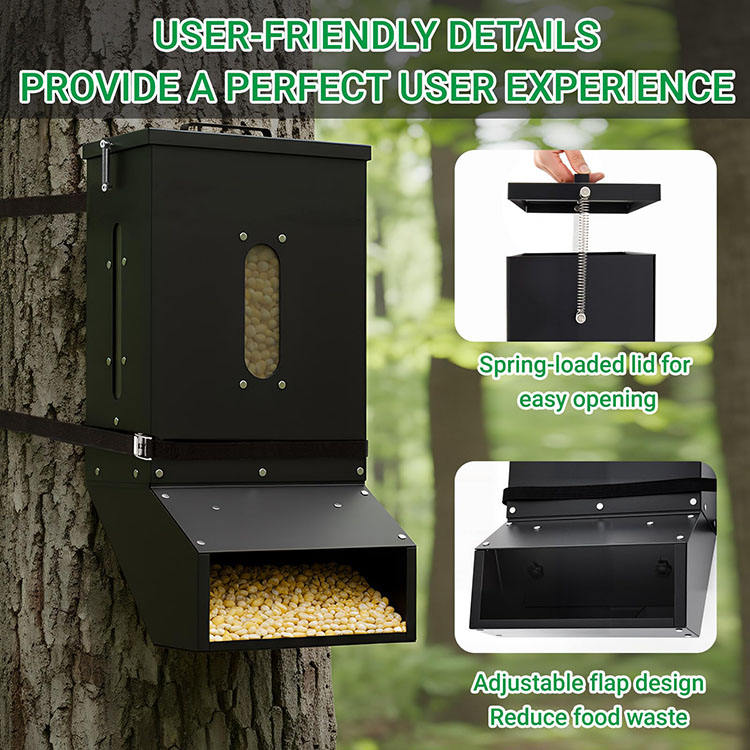 JH-Mech 60 Lb Upgraded Spring-loaded Top Design with Waterproof Lid ...