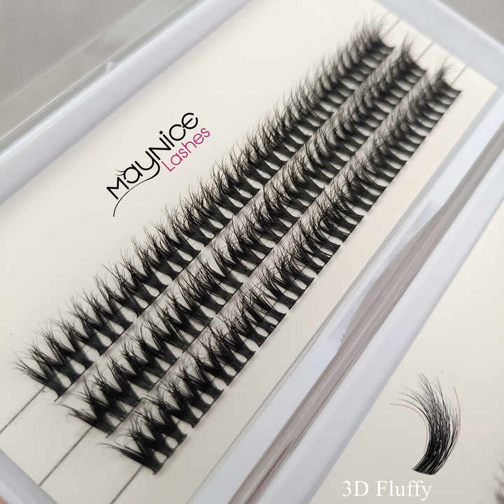 Diy Lash Clusters Pre-cut Segment Lashes Fluffy Eyelash Extension Easy ...