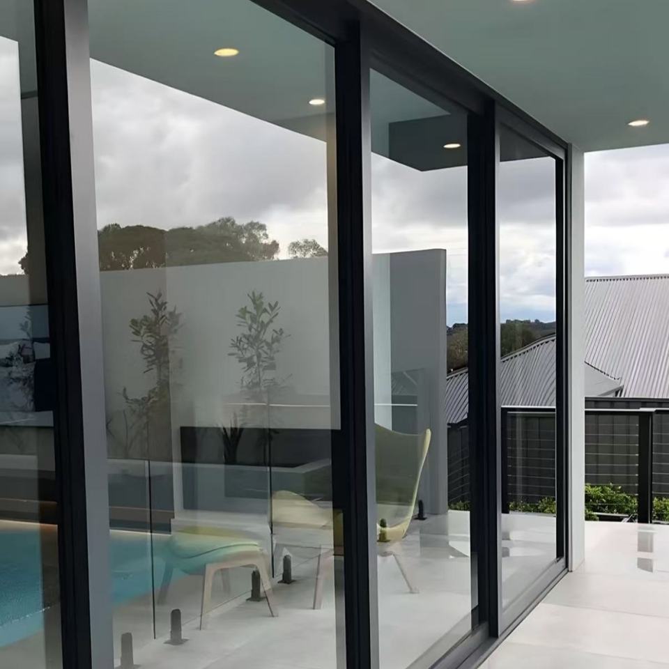 Modern Aluminum Glass Sliding Door for Balcony and Patio, Custom Size ...