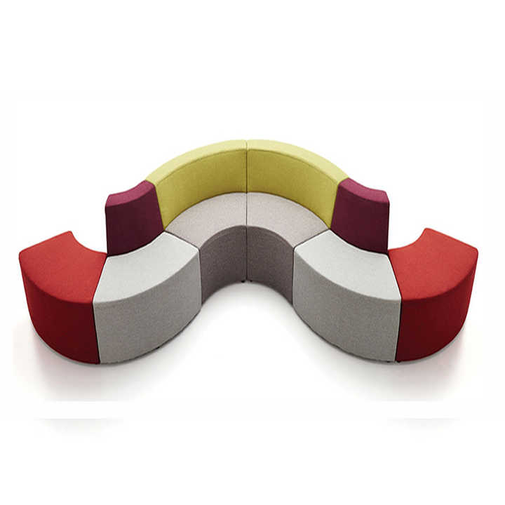 Modern simple colorful commercial use furniture combination sectional ...