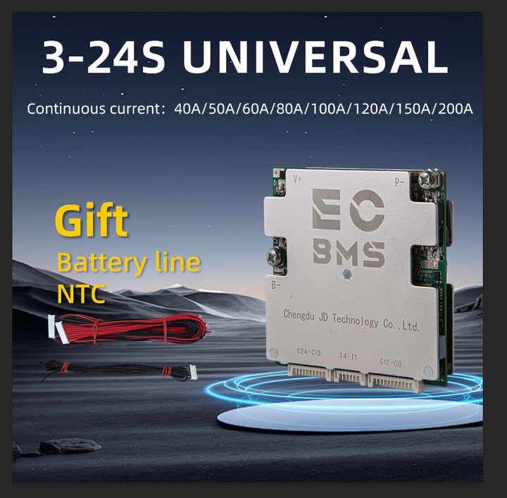 OEM EC Bms Bms 8S 12S 13S 14S 16S 17S 20S 24S 60A 80A 100A peak Current 600A 1200A Lifepo4 Li ...