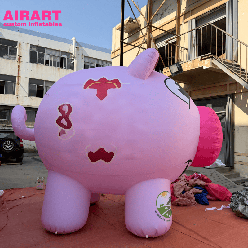 3M Pink Mascot Animal Inflatable Pig Balloon for Advertising Promotion ...