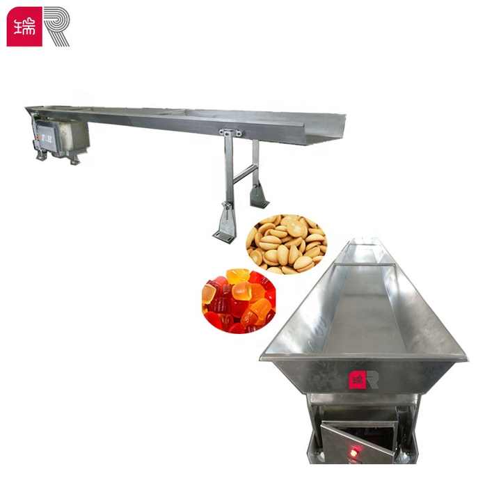 Horizontal Fastback Motion Snack Conveyor Machine Includes Chips Hopper ...