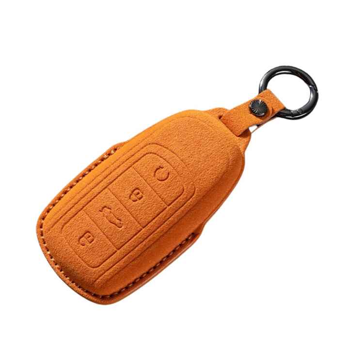 WZAUTO Tumbled Leather Remote Control Car Key Case Protector Auto ...