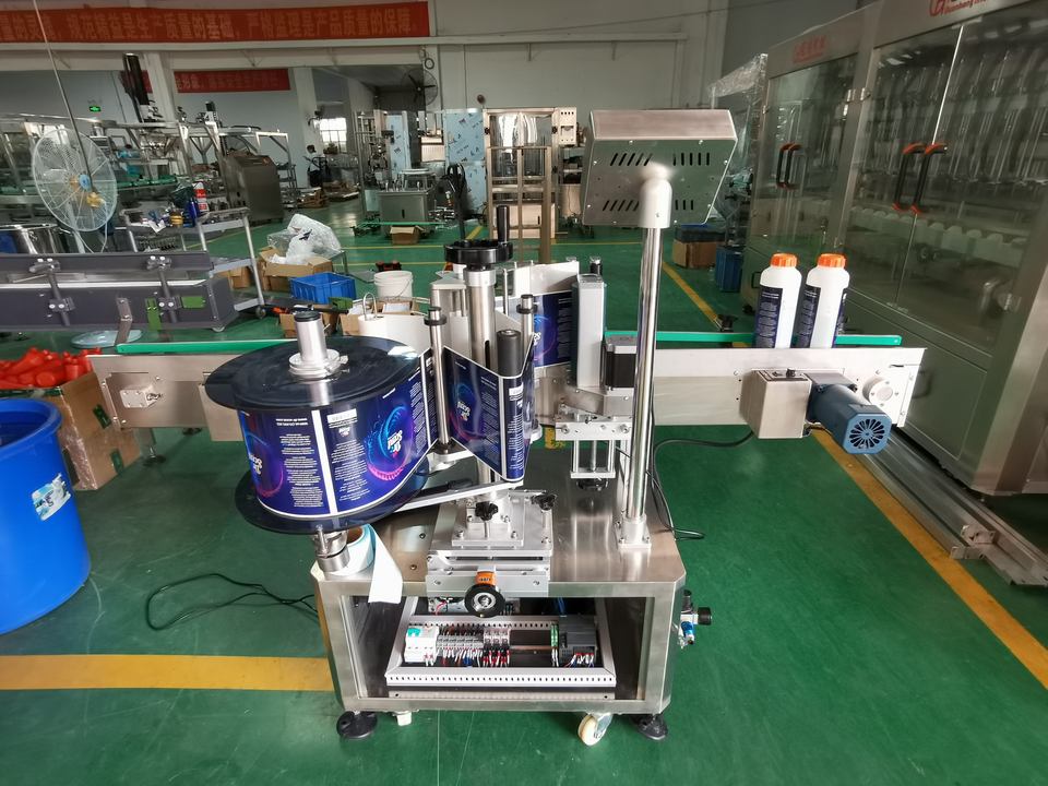 Fully Automatic Round Bottle Labeling Machine for Beverage Bottles Wine ...