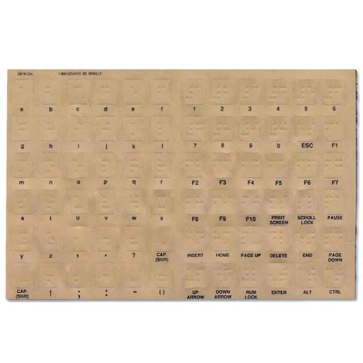 Custom Braille Keyboard Stickers for the Blind & Visually Impaired