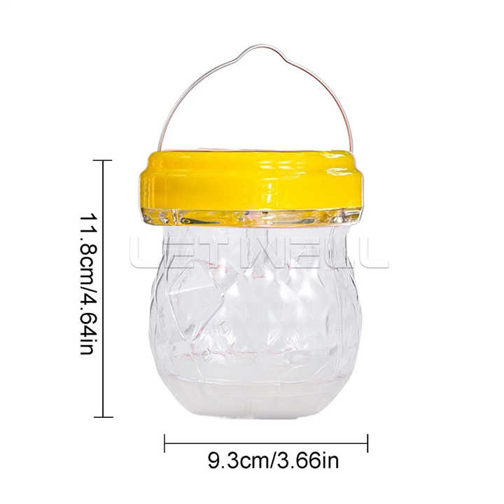 Solar Led Insect Wasp Trap Hanging Quick Fly Attraction Flies Hornets ...