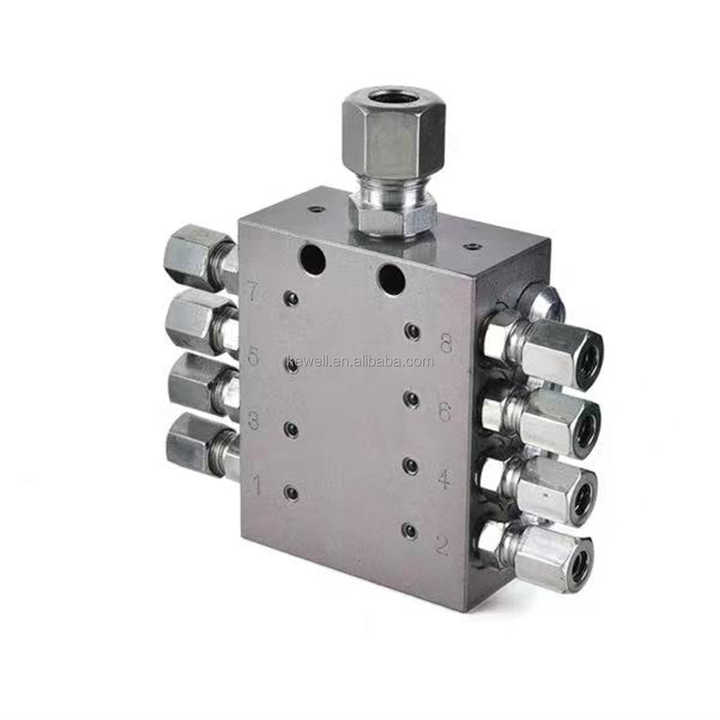 DS1OEM Progressive Lubrication Lobe Metering Grease Lube Distributor Dispenser Block Device Oil ...