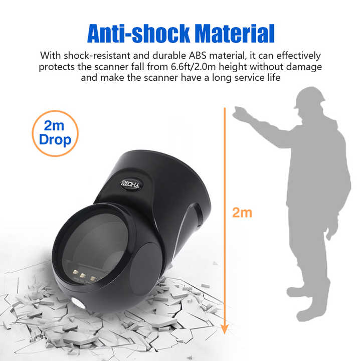 YHD-9600D High Speed Barcode Scanner - 360° Omnidirectional