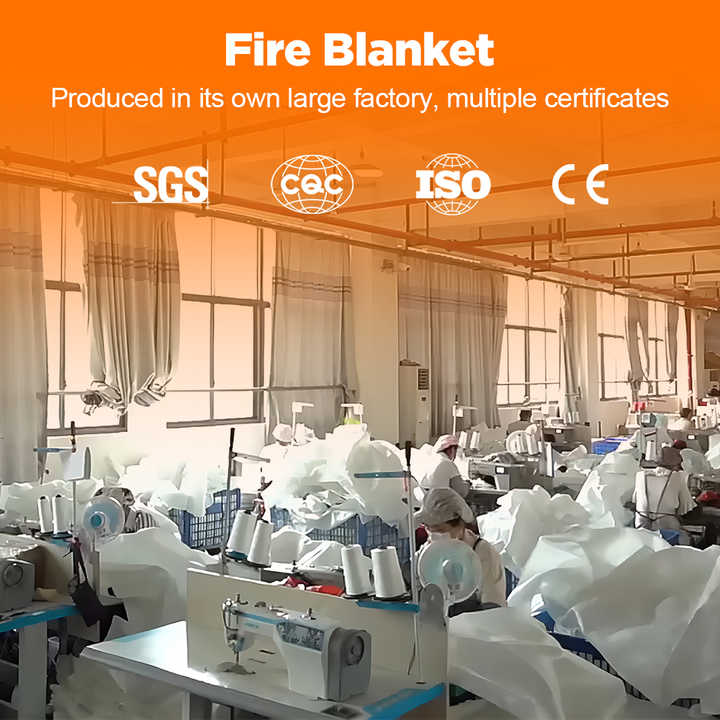 Industrial Flame Retardant Coated Fiberglass Fire Blanket (EN1869 ...