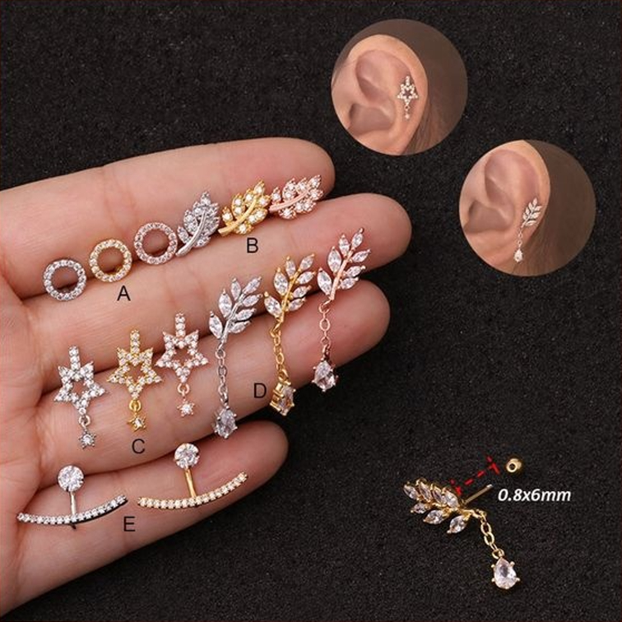 How to Choose the Best Upper Helix Hanging Piercing Jewellery: A ...
