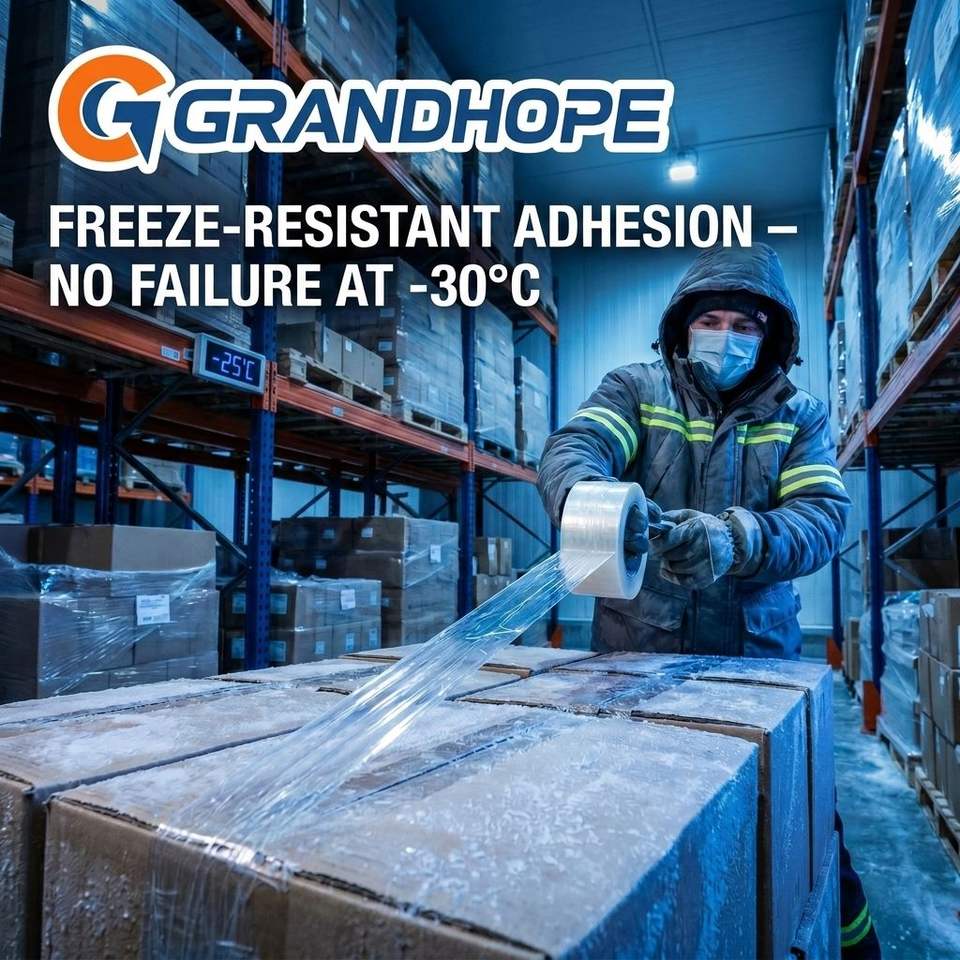 Cold Chain BOPP Packing Tape Freeze Resistant -30°C Transparent ...