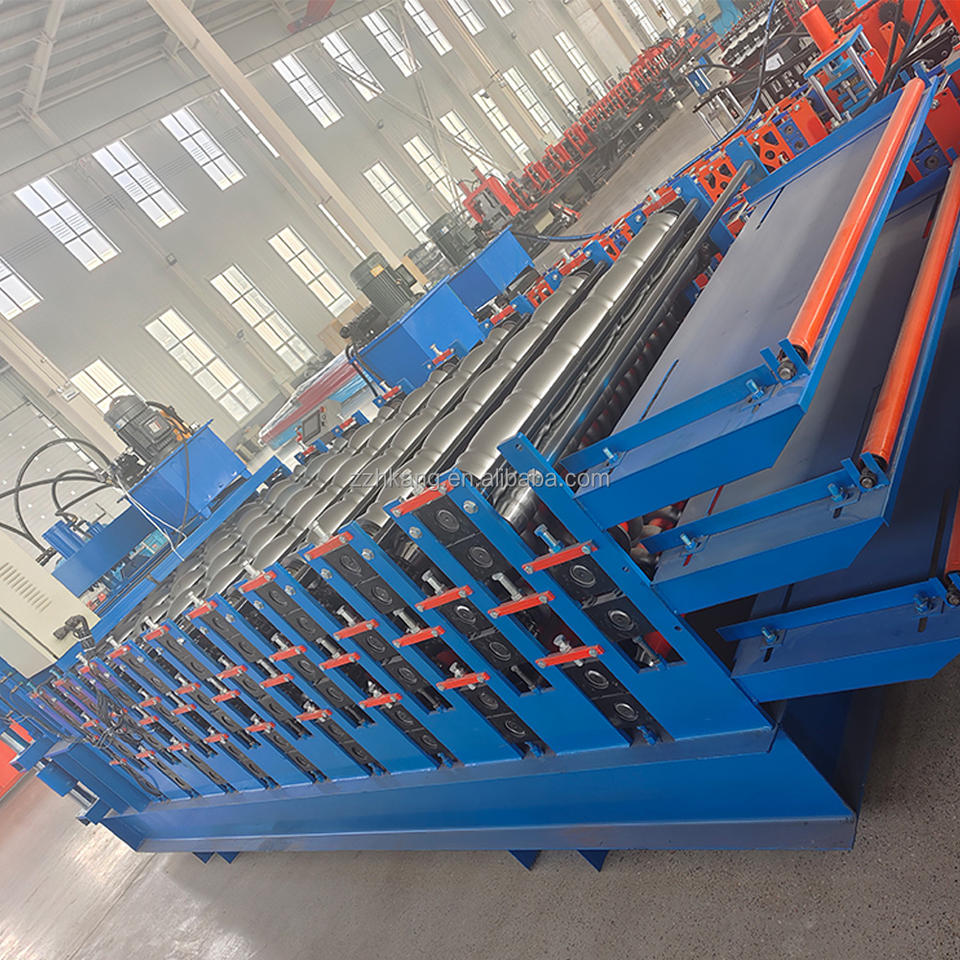 Three-Layer Glazed Tile Metal Corrugated Roof Sheet Roll Forming ...