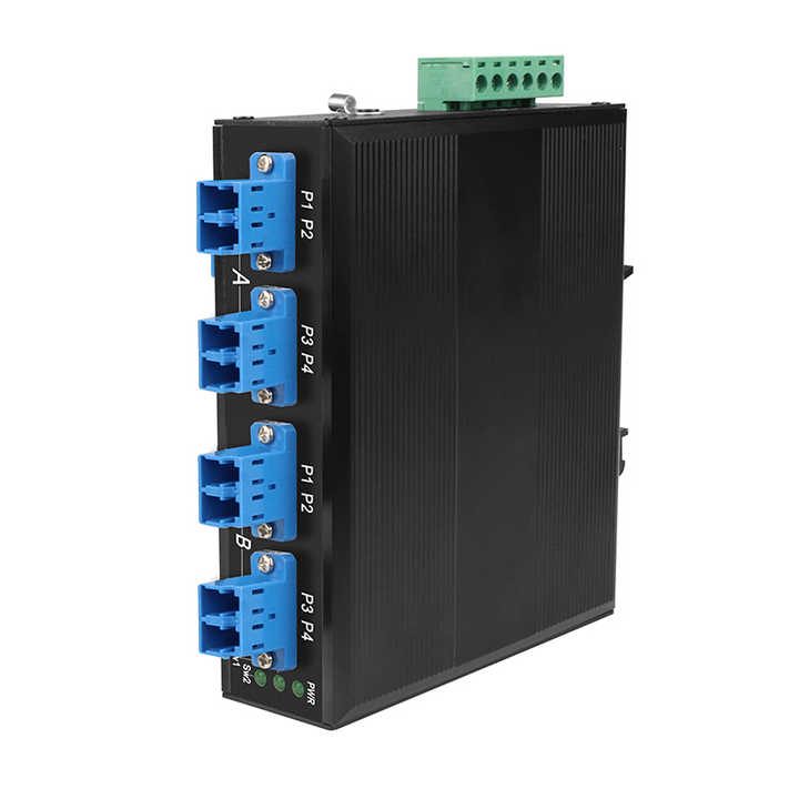 Industrial Optical Fiber Bypass Switch DC24V - Singlemode LC Port, OEM