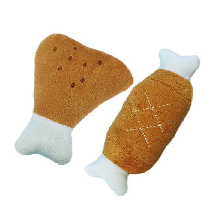 Eco-Friendly Dog Bone Plush Toy Boredom Relief Companion for Training ...