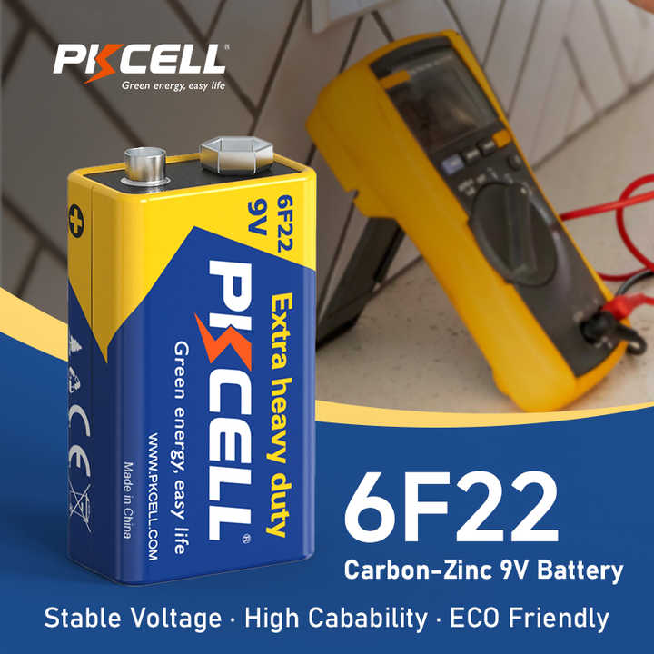 PKCELL Power Plus 9v Super Heavy Duty Batteries 6f22| Alibaba.com