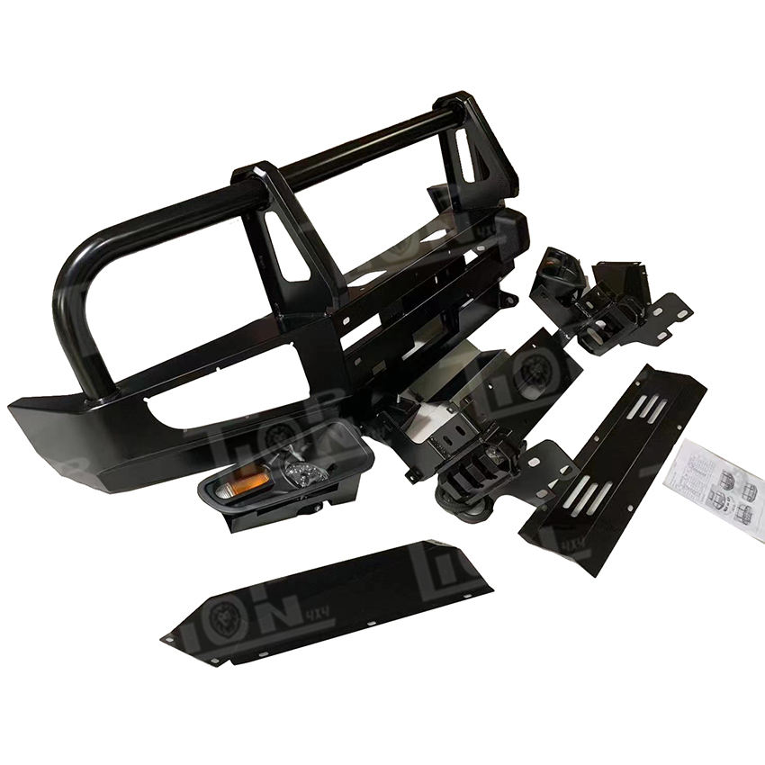 Toplion Offroad Steel Front Bumper Guard for LC76 LC79 Accessories Bull ...