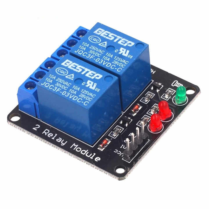 2 Channel Relay Module with Lamp - Reliable Control Solutions