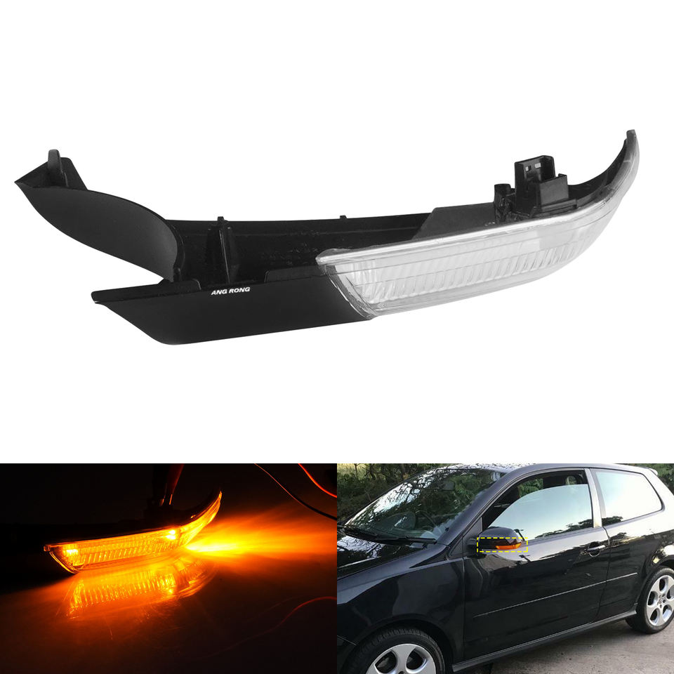 Amber LED Side Mirror Turn Signal Light for VW Polo 4 9N_9A_9N3 ...