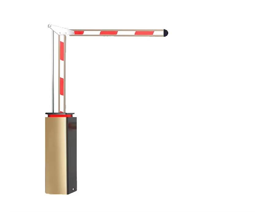 24V DC Brushless Electric Motor Arm Gate Golden Turnstiles with Traffic ...