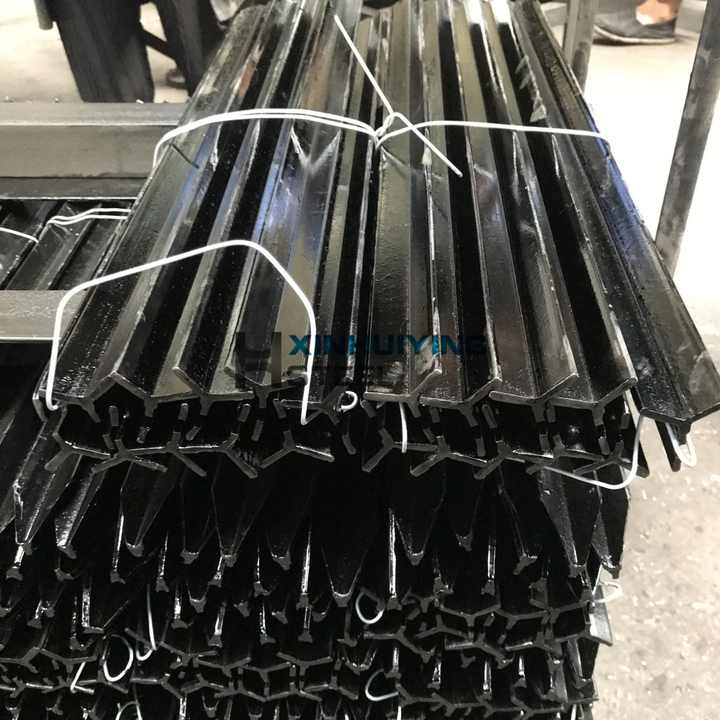 Australia Standard 900mm Galvanized Steel Star Pickets Fence Post Black ...