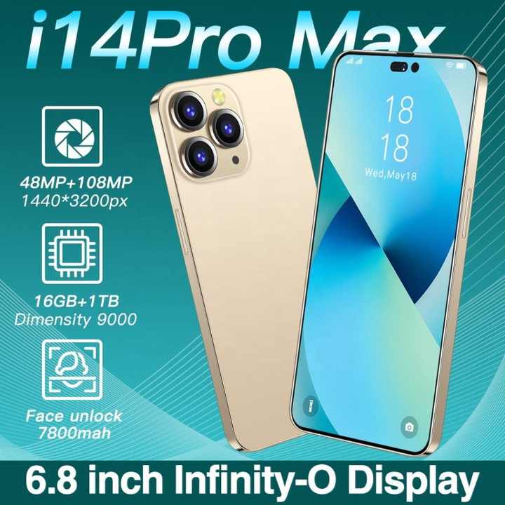 2022 New Cheap Original i14 phone 14 pro max 6.7 inch Screen Cell Clone ...