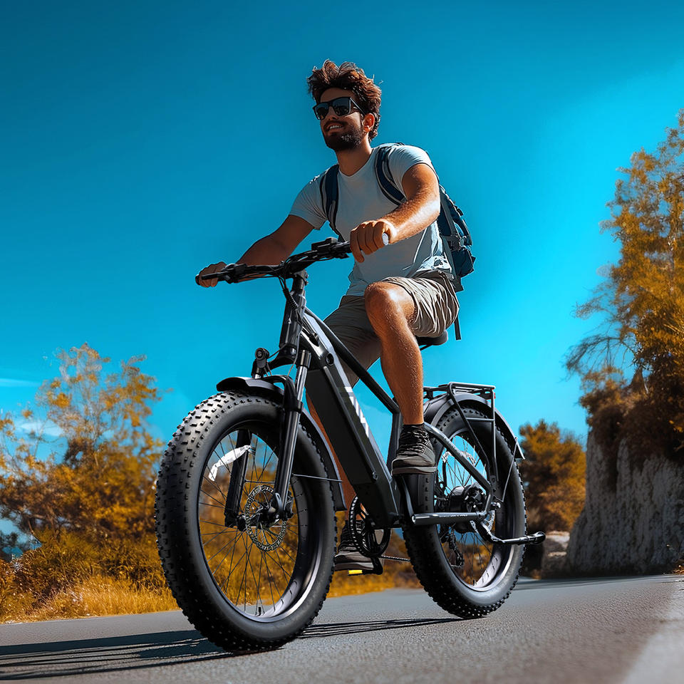Ready 26 Inch Electric Bike with 48v Rear Hub Brushless Motor Fat Tire ...