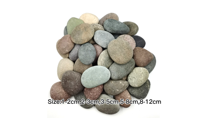High quality black river rock washed pebble stones for garden ...
