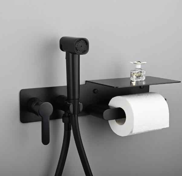 Matt Black Handheld Bidet Sprayer for Toilet Adjustable High Pressure ...