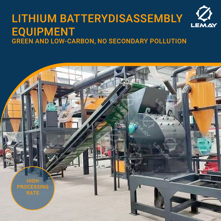 300kg/h Electric Vehicle Lithium Battery Recycling Plant Scrap Lithium Ion Battery Recycling ...