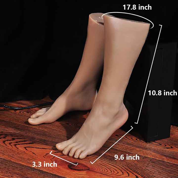Realistic Silicone Male Leg and Foot Model Life Size Man Leg Display ...