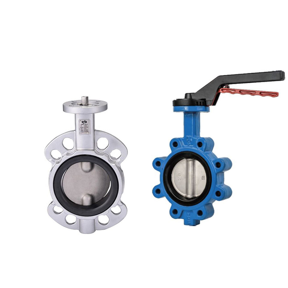 ROTK Manual Handle Wafer Type Butterfly Valve Cast Iron Stainless Steel ...