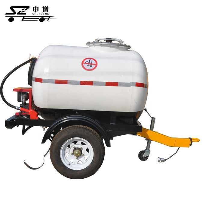 1000L Single Axle Fuel Tanker Diesel Tank Truck Trailer for Sale
