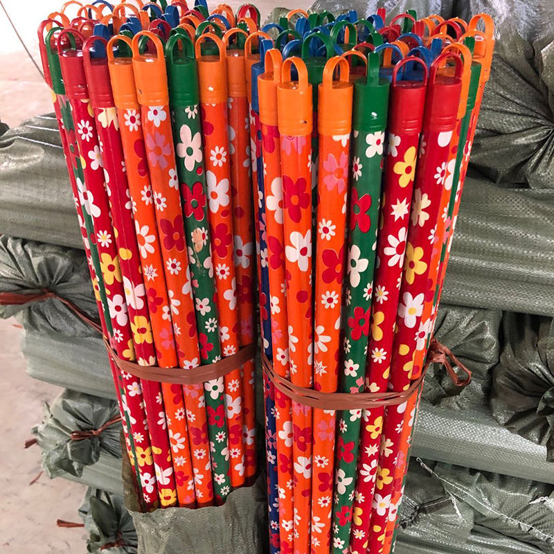 Hot Sales Flower PVC Covering Mopping Stick Household Items Wooden ...