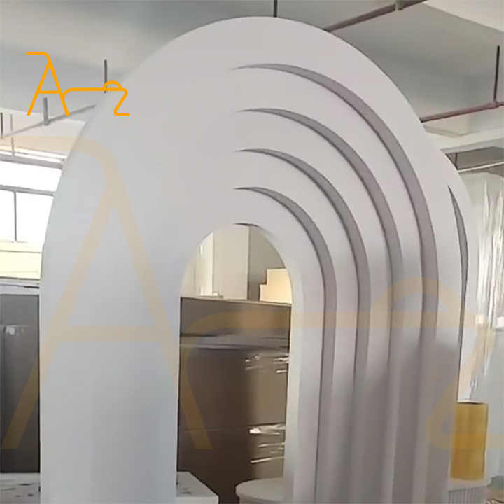 Customizable Luxury Wedding Banquet White PVC 3D Arch