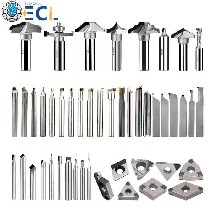 ECL Customizable Carbide CNC Machine PCD Diamond Milling Drill Internal ...